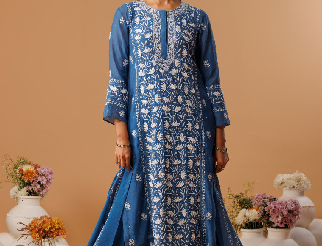 The Best Chikankari Kurtis In India by Ehaab Couture